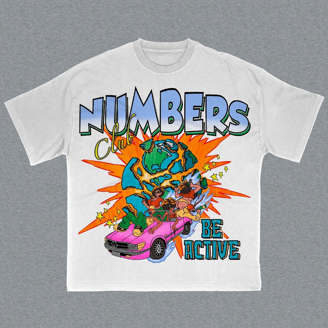 "NUMBERS CLUB" White Short Sleeve Tee – World Of Numbers